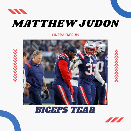 Week 4 NFL Injury Spotlight: Matthew Judon with Bicep TearPortsmouth ...